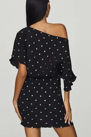 NEVER FULLY DRESSED Tilly Off-shoulder Mini Dress
