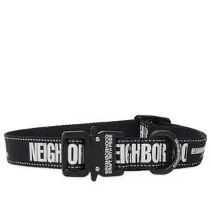 NEIGHBORHOOD Wide Dog Collar With Reflective Stripes