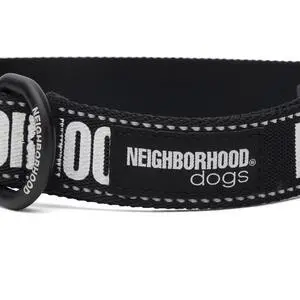 NEIGHBORHOOD Wide Dog Collar With Reflective Stripes