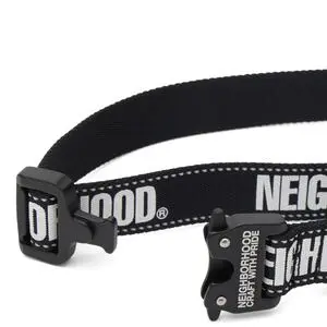 NEIGHBORHOOD Wide Dog Collar With Reflective Stripes