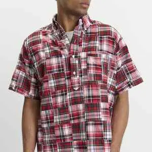 BEAMS Pullover Patchwork Masras Shirt