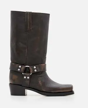 Paris Texas Paris Texas Roxy Brushed Boot Heel 45 Marrone