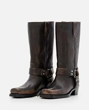Paris Texas Roxy Brushed Boot Heel 45 - Marrone