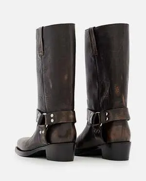 Paris Texas Roxy Brushed Boot Heel 45 - Marrone
