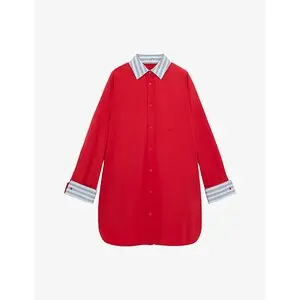 Loewe Embroidered Cotton Shirt Dress
