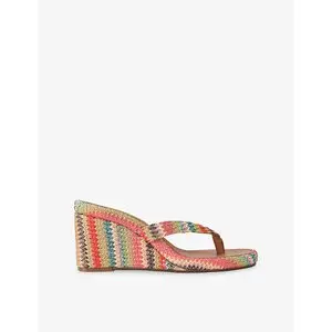 Steve Madden Playing" Woven Wedge Sandals - Mult/other