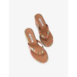 Steve Madden Playing" Woven Wedge Sandals