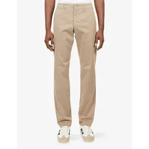 Paige Vincent Straight-leg Cotton-blend Chino Trousers