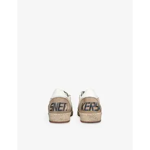 GOLDEN GOOSE Ball Star Leather Trainers - White/navy