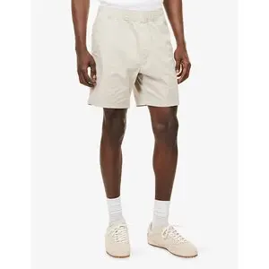 Paige Elijah Straight-leg Stretch-cotton Shorts - Shallow