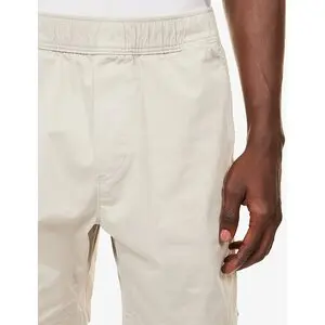 Paige Elijah Straight-leg Stretch-cotton Shorts - Shallow