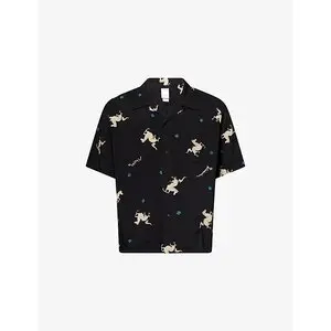 Visvim Crosby Printed Rayon Shirt - Black