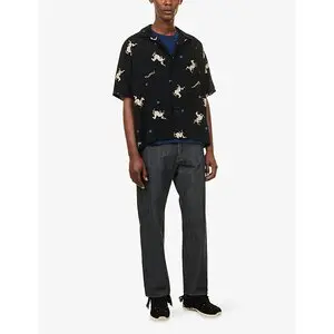 Visvim Crosby Printed Rayon Shirt - Black