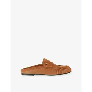 Carvela Suede Mules With Penny Strap