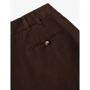 Whistles High-rise Linen Bermuda Shorts