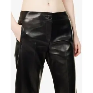 Khaite Mita Straight-leg Leather Trousers