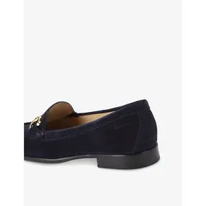 Carvela Suede Loafers With Horsebit Detail - Navy