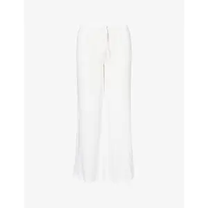 TALA Straight-leg Drawstring Linen-blend Trousers