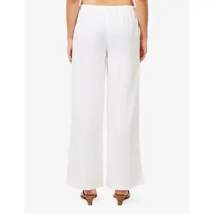TALA Straight-leg Drawstring Linen-blend Trousers