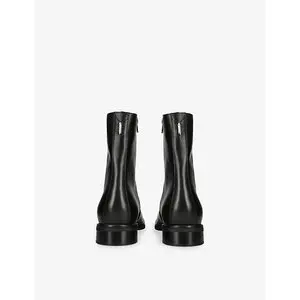 COLLEGIUM Leather Ankle Boots With Zip Fastening