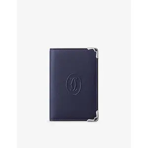 Cartier Must De 4cc Leather Card Holder - Blue