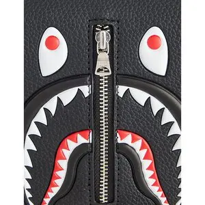 A BATHING APE 2nd Shark Faux-leather Mini Bag