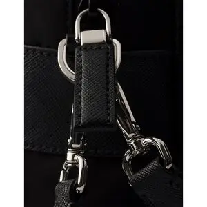 Prada Re-nylon Leather-trimmed Woven Shoulder Bag