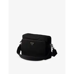 Prada Re-nylon Leather-trimmed Woven Shoulder Bag