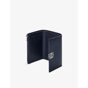 Loewe Anagram Small Vertical Leather Wallet - Deep Navy