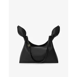Loewe Scarf Medium Leather Clutch Bag - Black