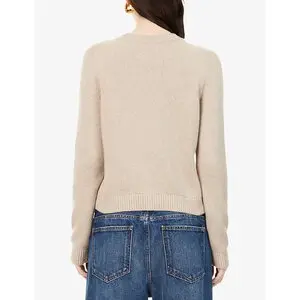 Khaite Leta Cashmere Crewneck Jumper - Putty