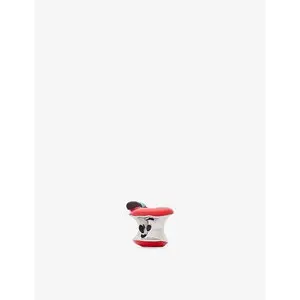 Loewe Brass Apple Charm With Enamel Detail - Silver/red