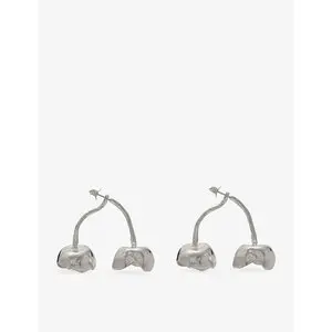 SIMUERO 18ct Yellow Vermeil Bitten Cherry Earrings