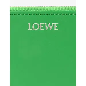 Loewe Knot Coin Leather Card Holder - Clover Deep Navy