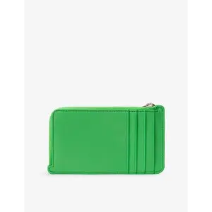 Loewe Knot Coin Leather Card Holder - Clover Deep Navy