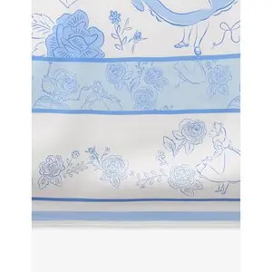 THE DISNEY STORE AT SELFRIDGES Alice Sketch-print Woven Scarf