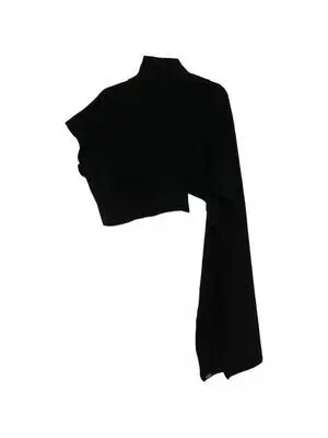 LIMI FEU Ribbed-knit Cropped Sweater