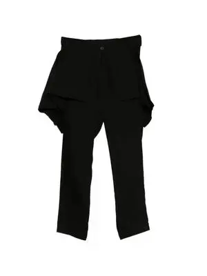 LIMI FEU Draped Layered Trousers