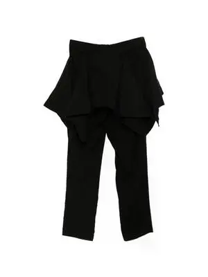 LIMI FEU Draped Layered Trousers