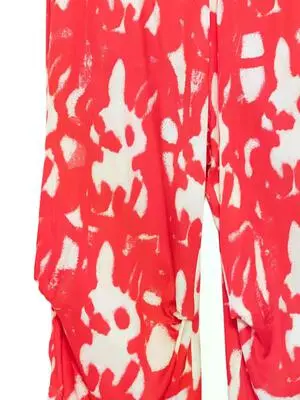 RUNDHOLZ Abstract Print Gathered Trousers