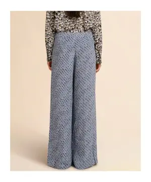 Marni Criss Cross Print Crêpe De Chine Wide-leg Trousers