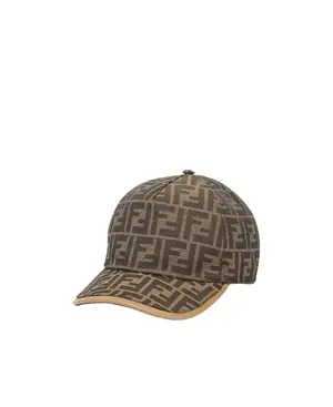Fendi Ff Jacquard Curved-peak Baseball Cap - Multicolor