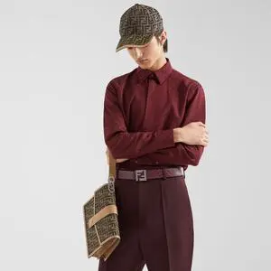 Fendi Ff Jacquard Baseball Cap