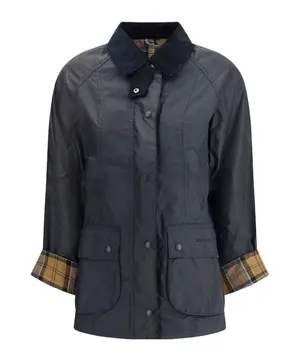 Barbour Beadnell Waxed Jacket - Black