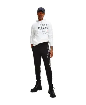 Tommy Hilfiger Ribbed Cuff Track Pants - Black
