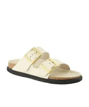 BIRKENSTOCK Arizona Buckled Leather Sandals - Nude