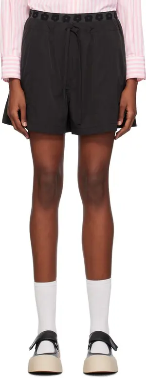 Kenzo Boke Flower Embroidered Drawstring Shorts