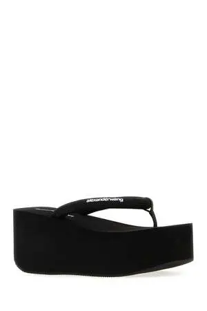 Alexander Wang Fabric Jenna Thong Platform Slippers