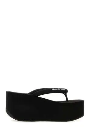 Alexander Wang Fabric Jenna Thong Platform Slippers