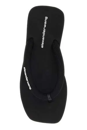 Alexander Wang Fabric Jenna Thong Platform Slippers